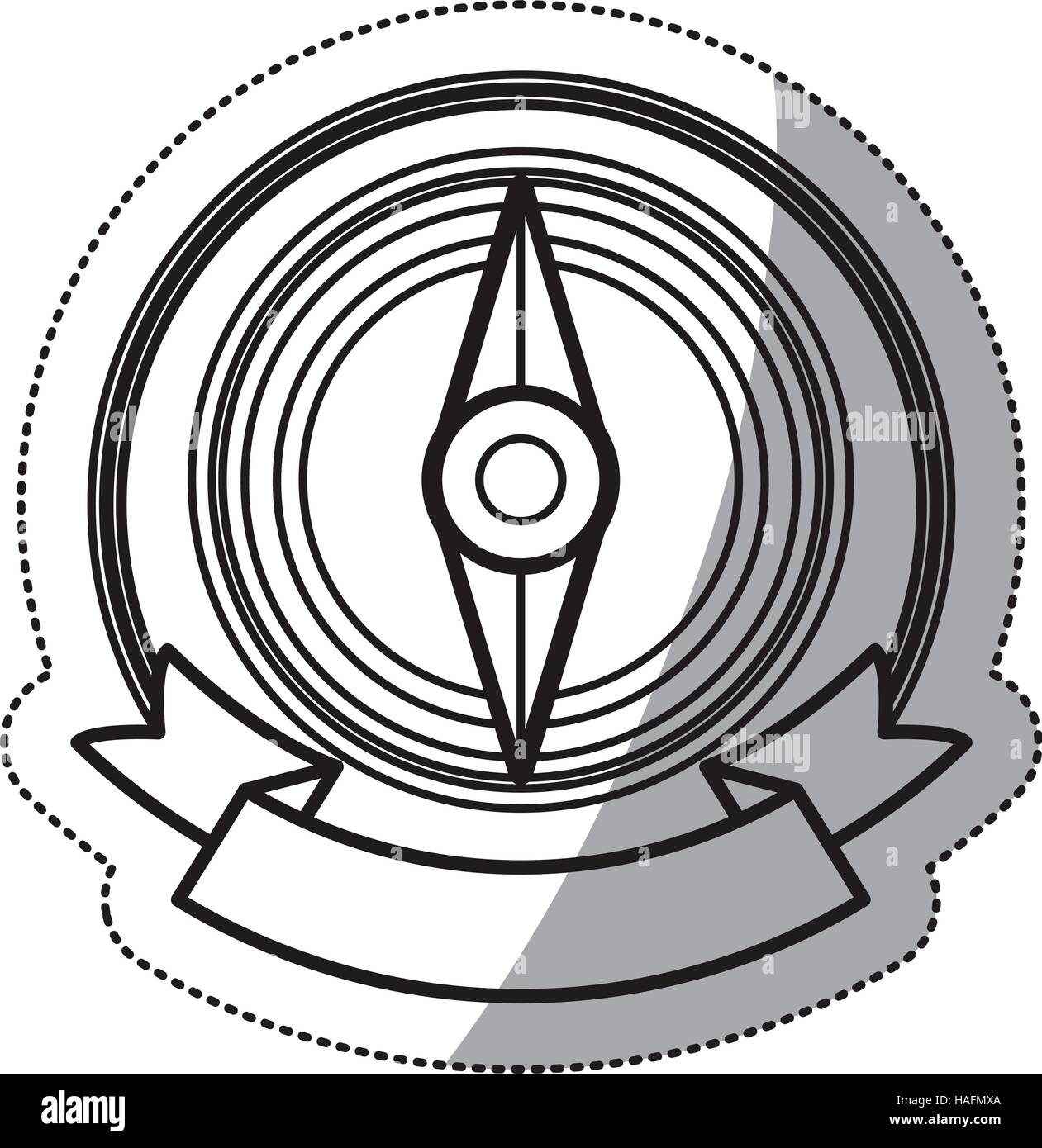 Compass icon. Instrument tool navigation location and object theme ...
