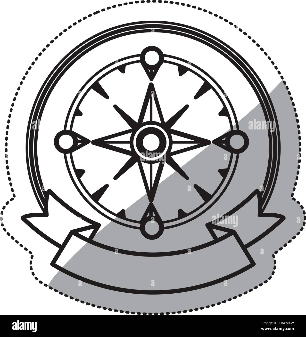 Compass icon. Instrument tool navigation location and object theme ...
