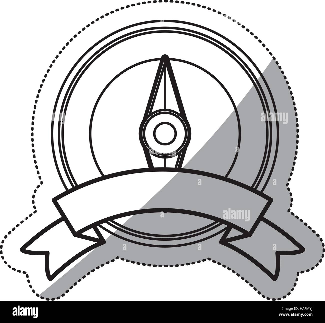 Compass Icon Instrument Tool Navigation Location And Object Theme Isolated Design Vector