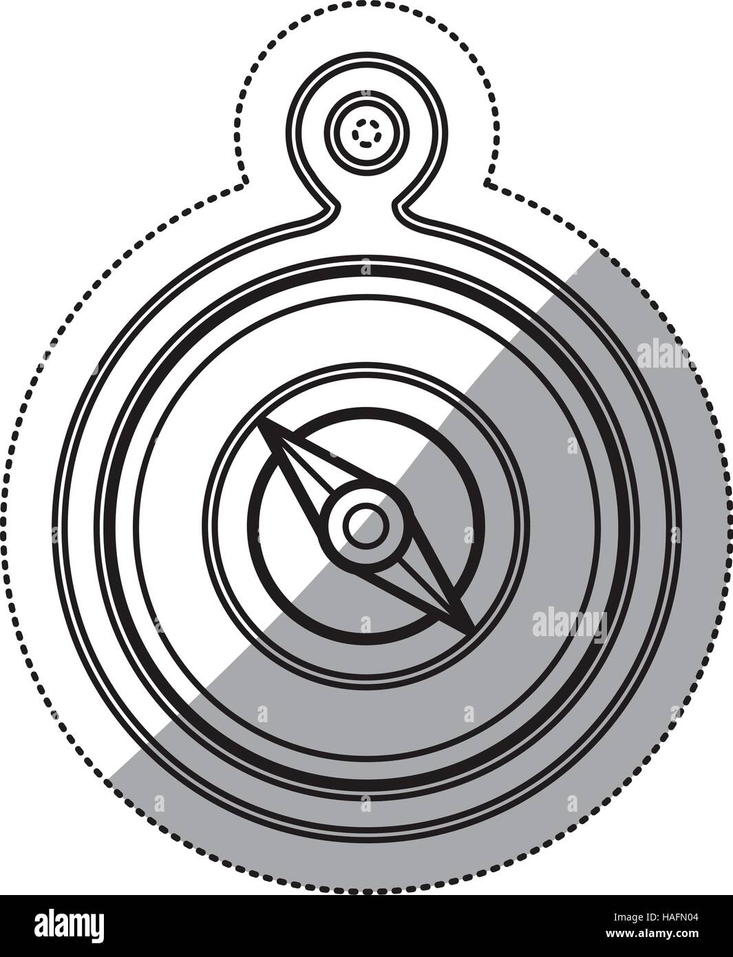 Compass Icon Instrument Tool Navigation Location And Object Theme Isolated Design Vector