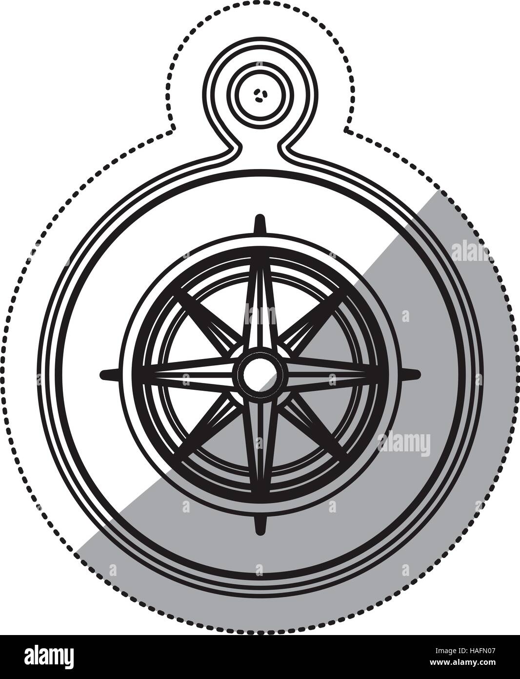 Compass icon. Instrument tool navigation location and object theme ...