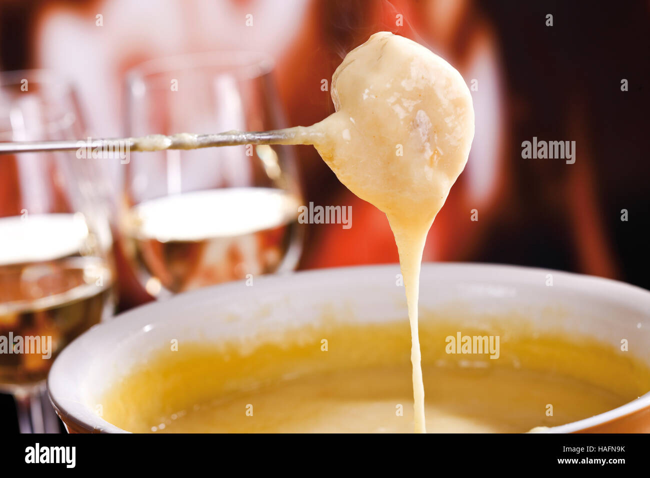 Swiss style fondue hi-res stock photography and images - Alamy