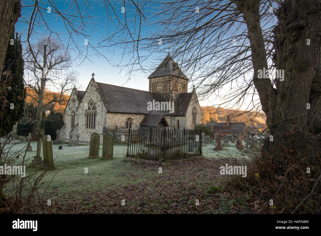 St Laurence Church in village of Seale surrounded by unspoilt ...