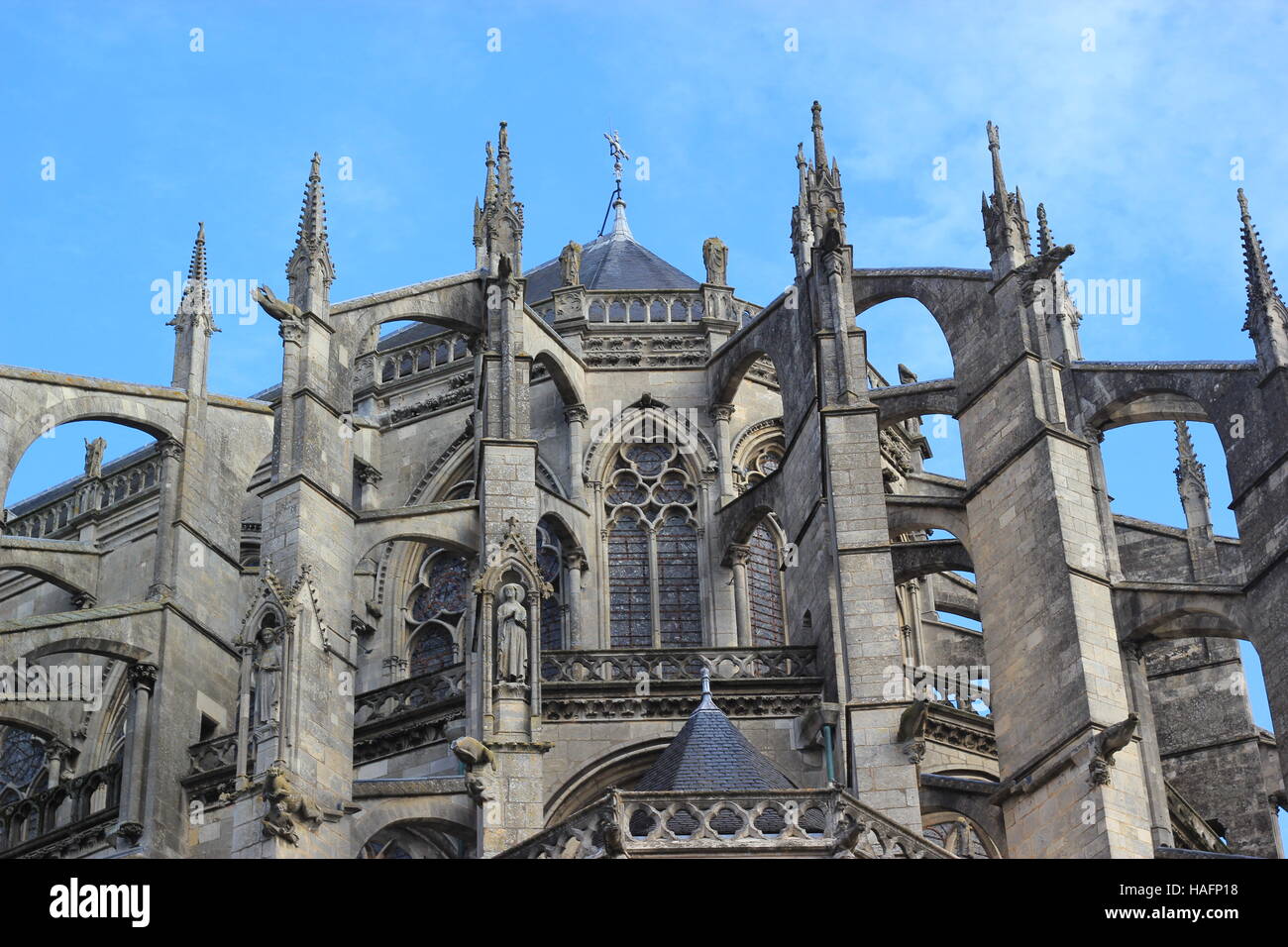 Le Mans Cathedral, Le Mans, France, Europe Stock Photo - Alamy