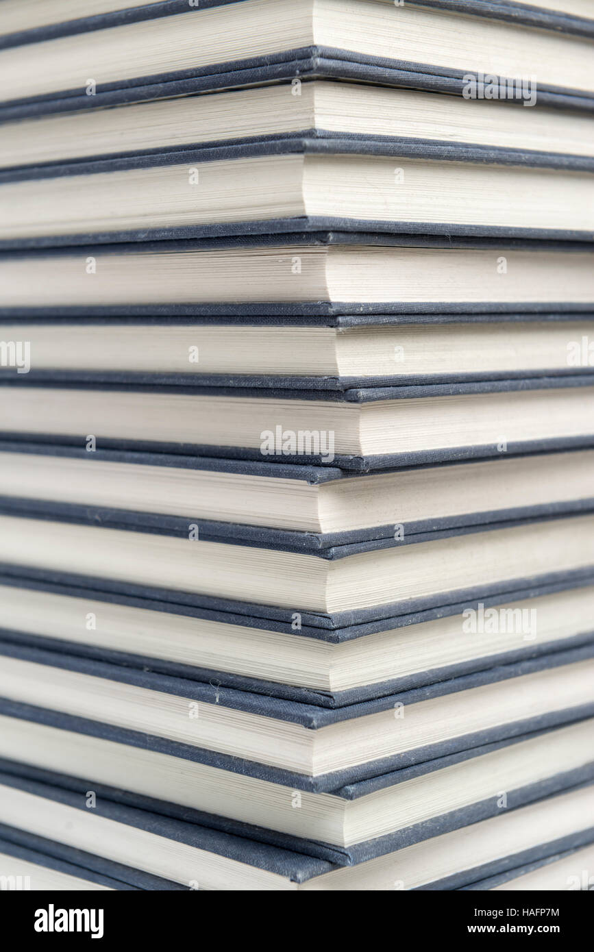 Stack of dusty hardcover books Stock Photo - Alamy