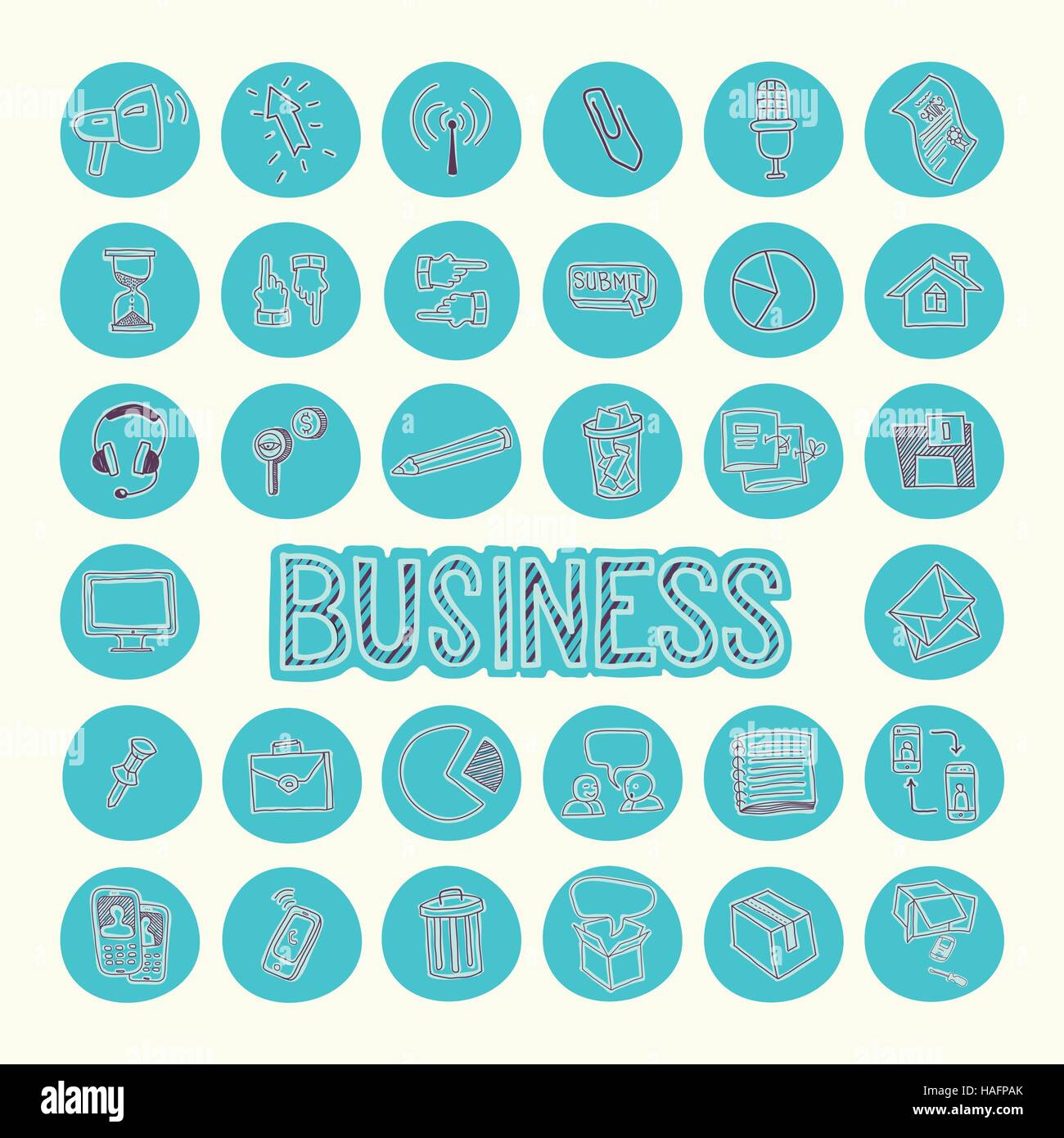 Business doodle Stock Vector Images - Alamy