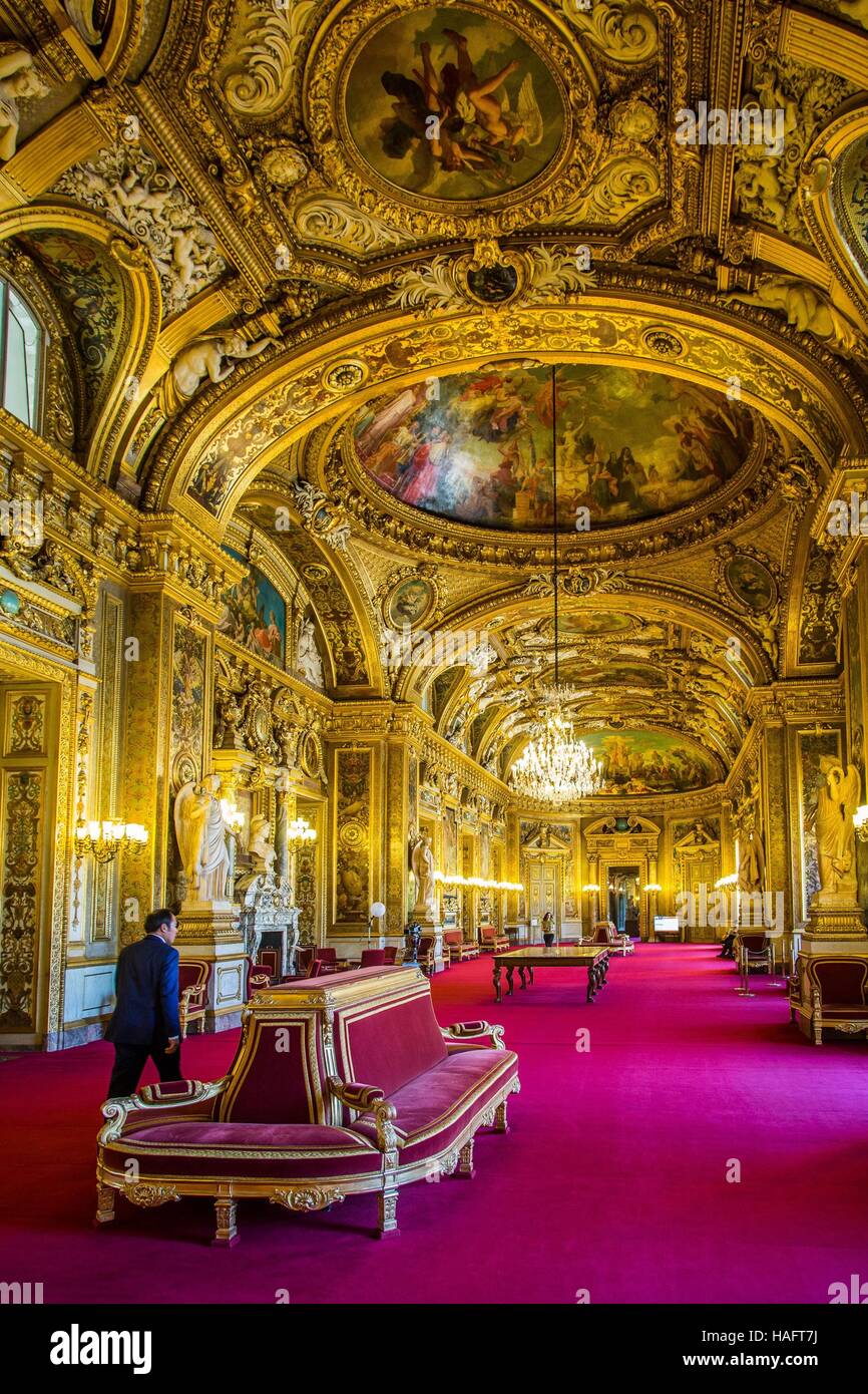 CONFERENCE ROOM, SENATE, LUXEMBOURG PALACE, PARIS Stock Photo - Alamy