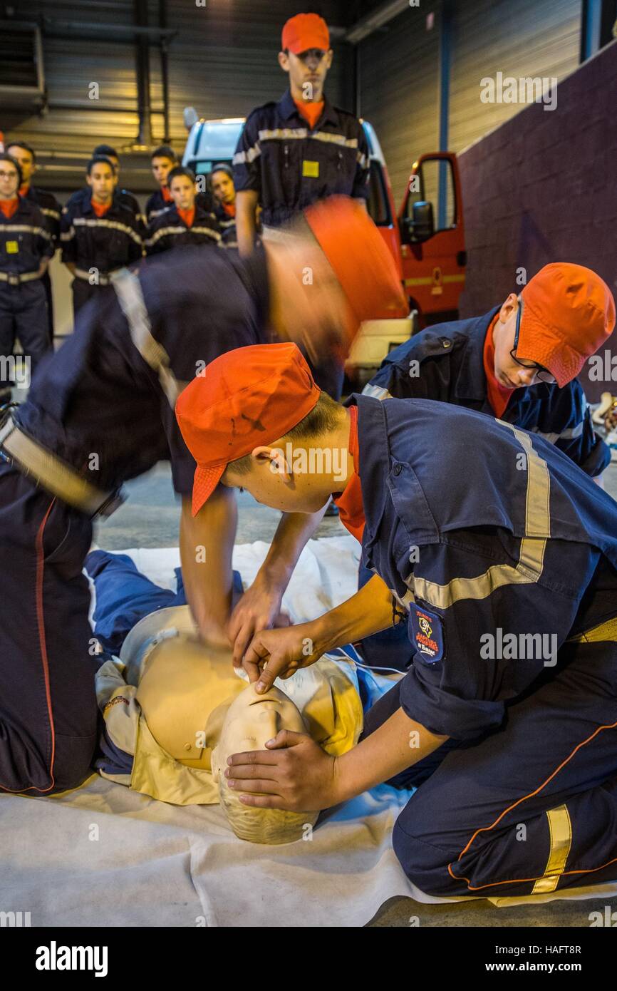 YOUNG FIREFIGHTERS, JSP Stock Photo - Alamy