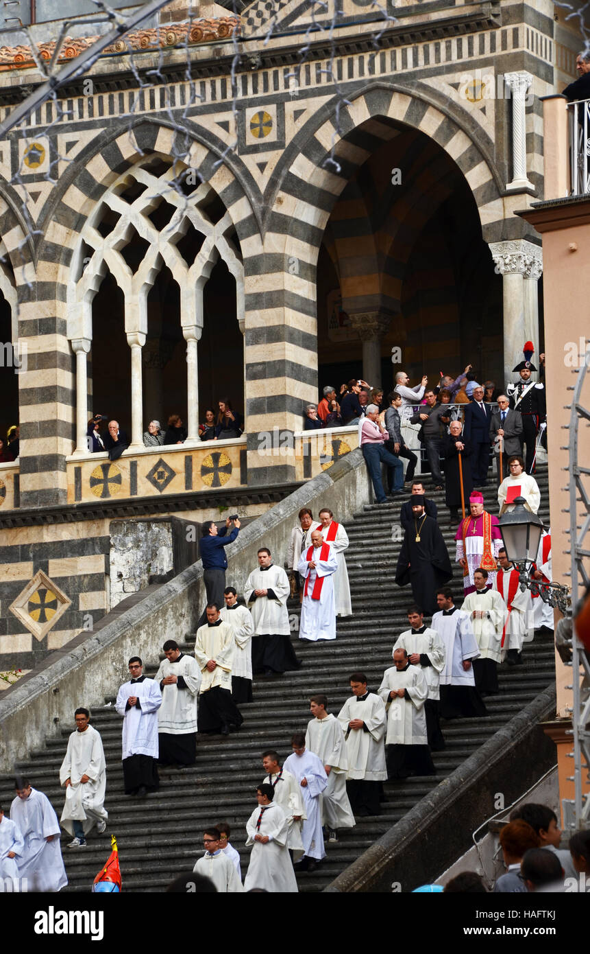 Processions on the steps of the Duomo for the summer Festa di Sant ...