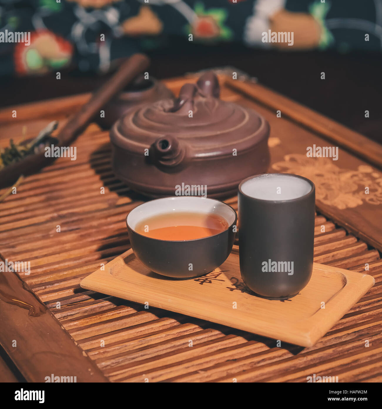 Closeup set of China tea Stock Photo - Alamy