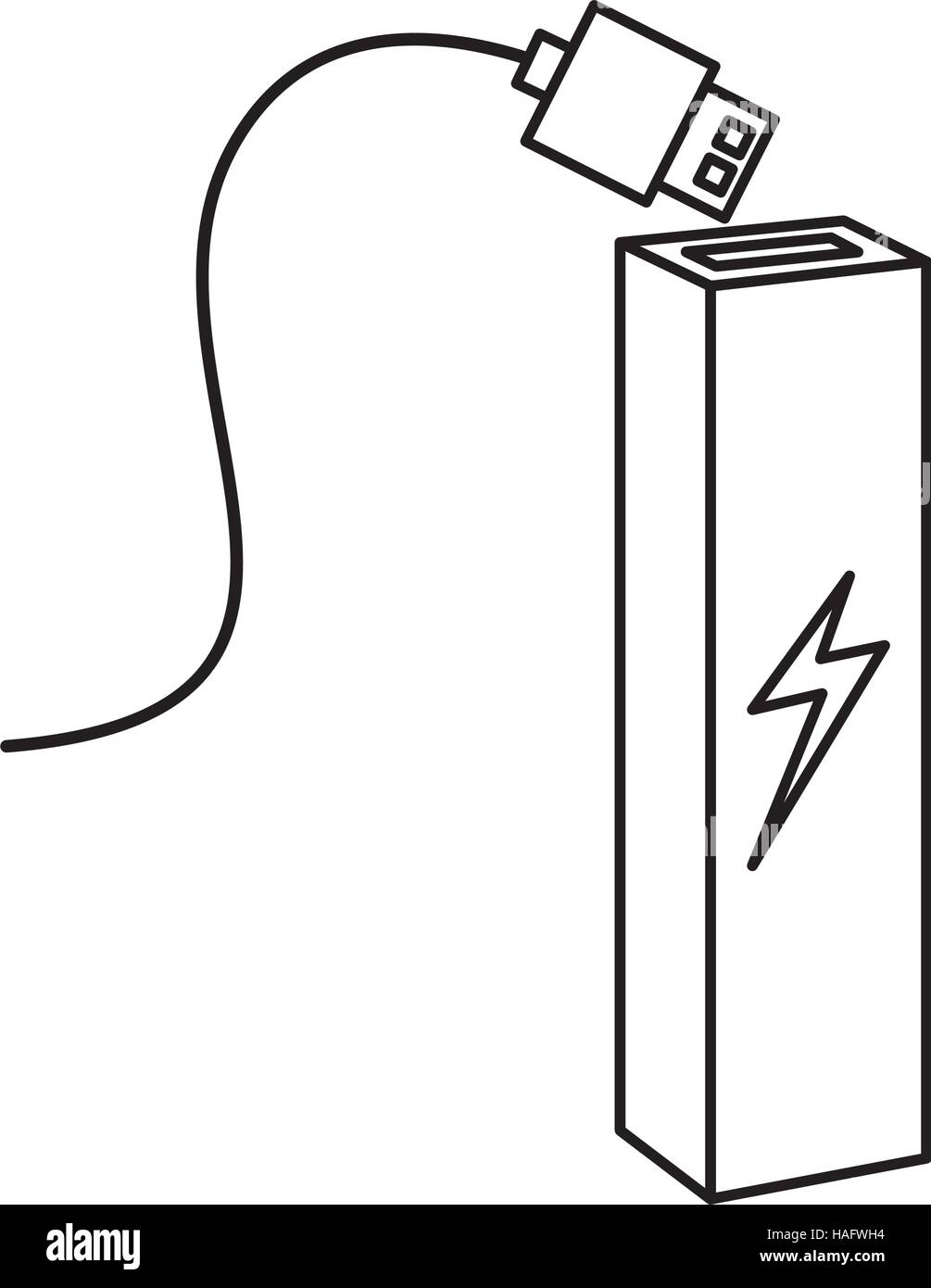 Power backup icon vector vectors Black and White Stock Photos & Images ...