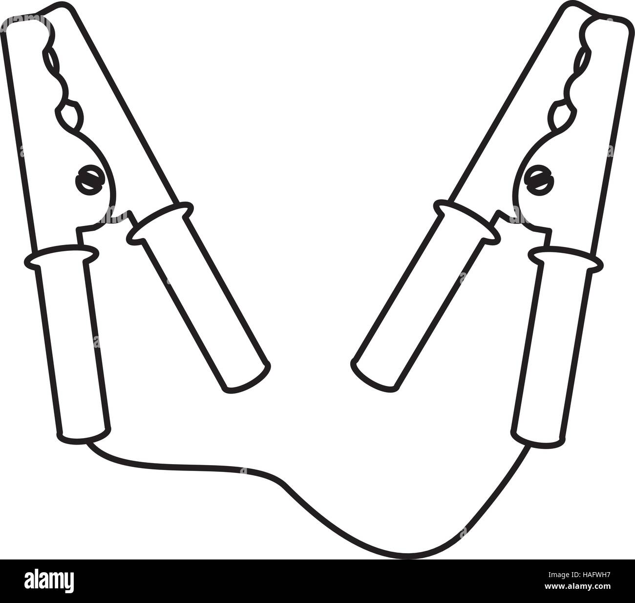 Current cable clamps icon vector illustration design Stock Vector Image ...