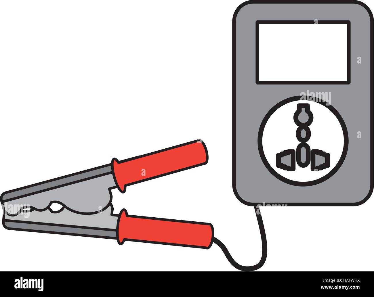 Battery clamps Stock Vector Images - Alamy