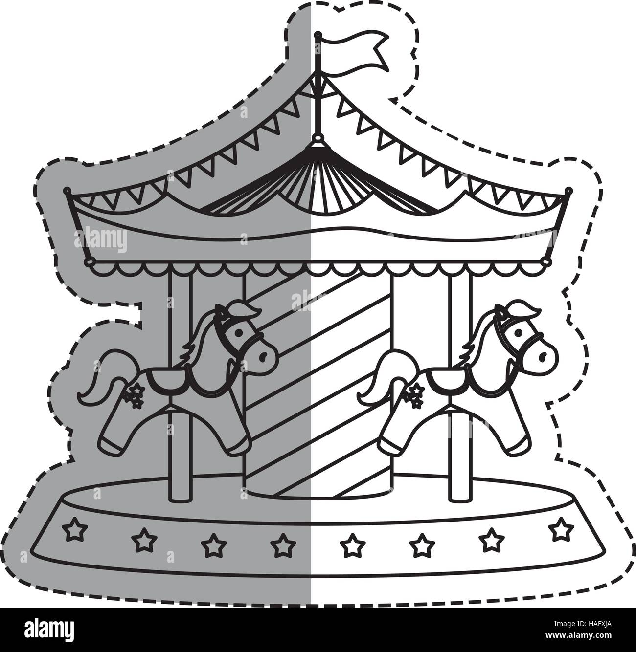 Carrousel circus festival Stock Vector Image & Art - Alamy