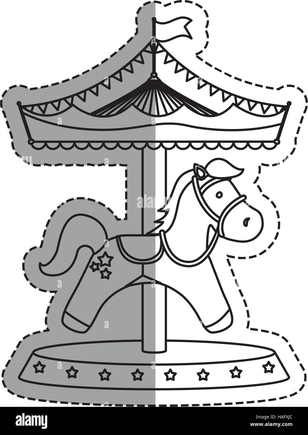 Carrousel circus festival Stock Vector Image & Art - Alamy