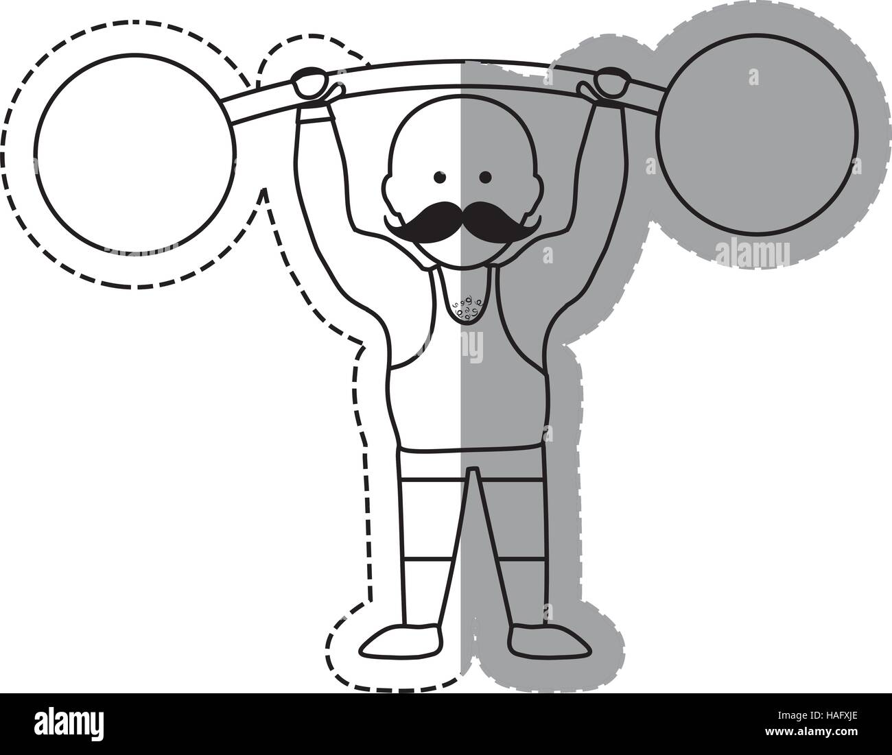 Strongman circus cartoon Stock Vector Image & Art - Alamy