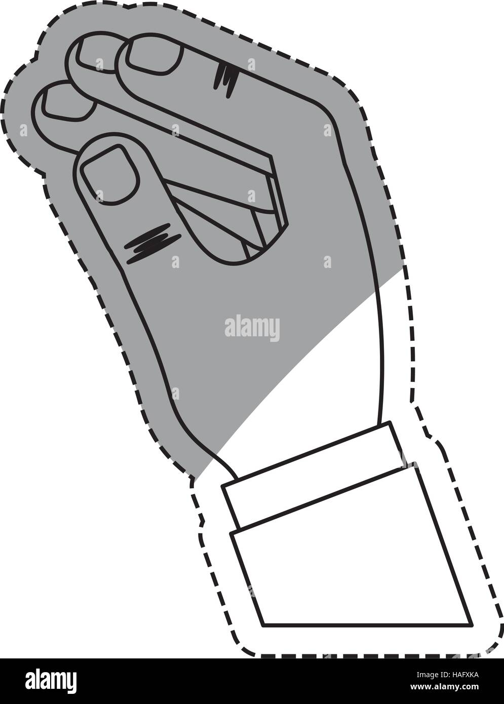 Human hand silhouette Stock Vector Image & Art - Alamy