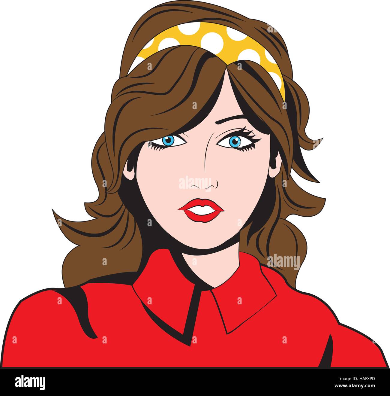 Woman comic face Stock Vector Image & Art - Alamy