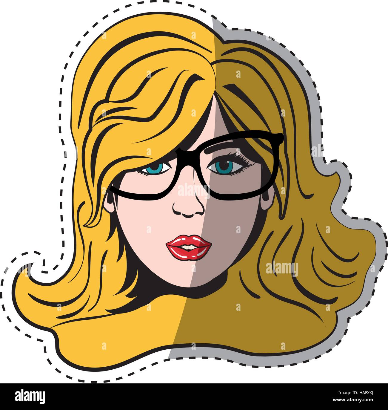 Woman comic face Stock Vector Image & Art - Alamy