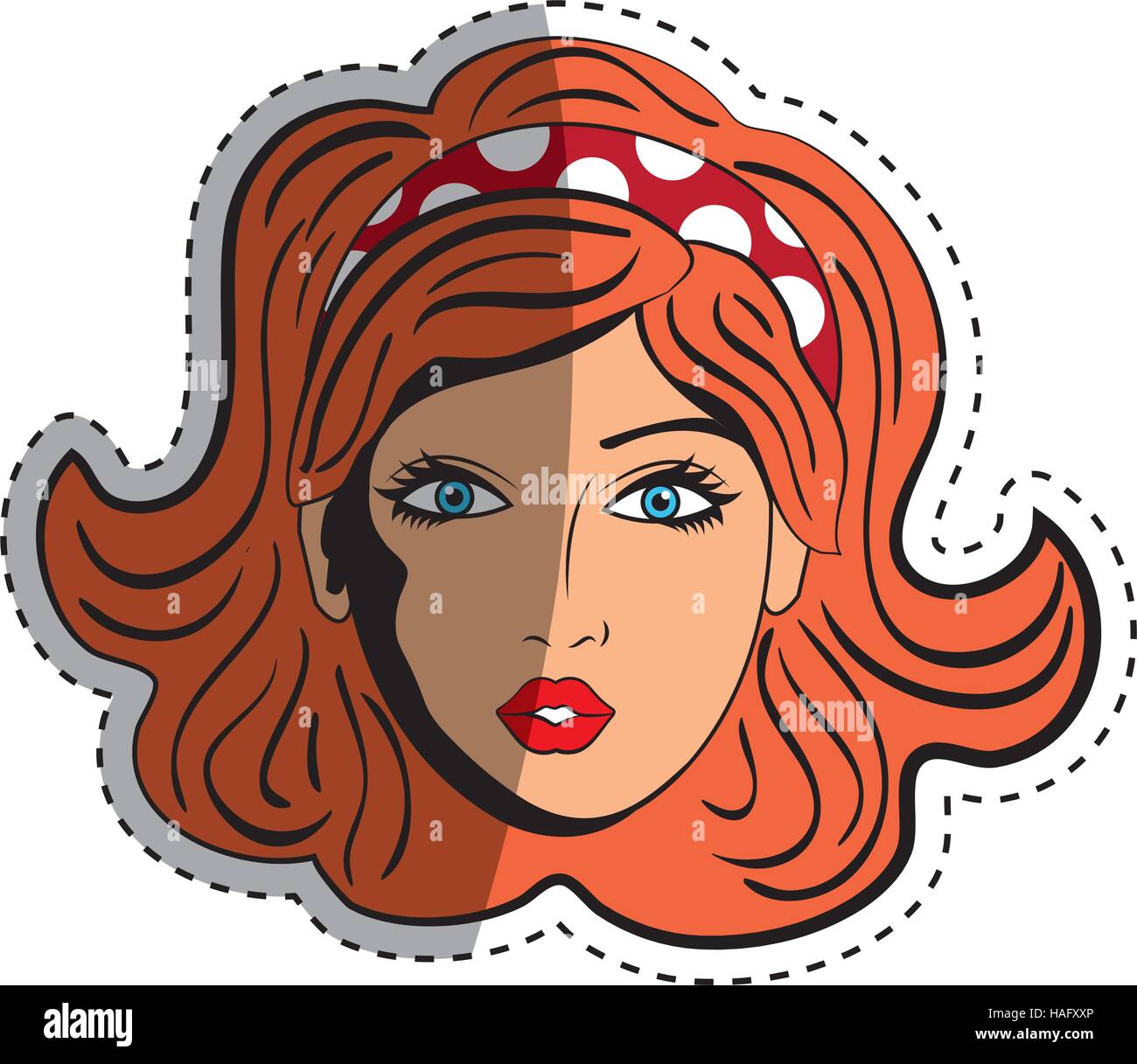 Woman comic face Stock Vector Image & Art - Alamy