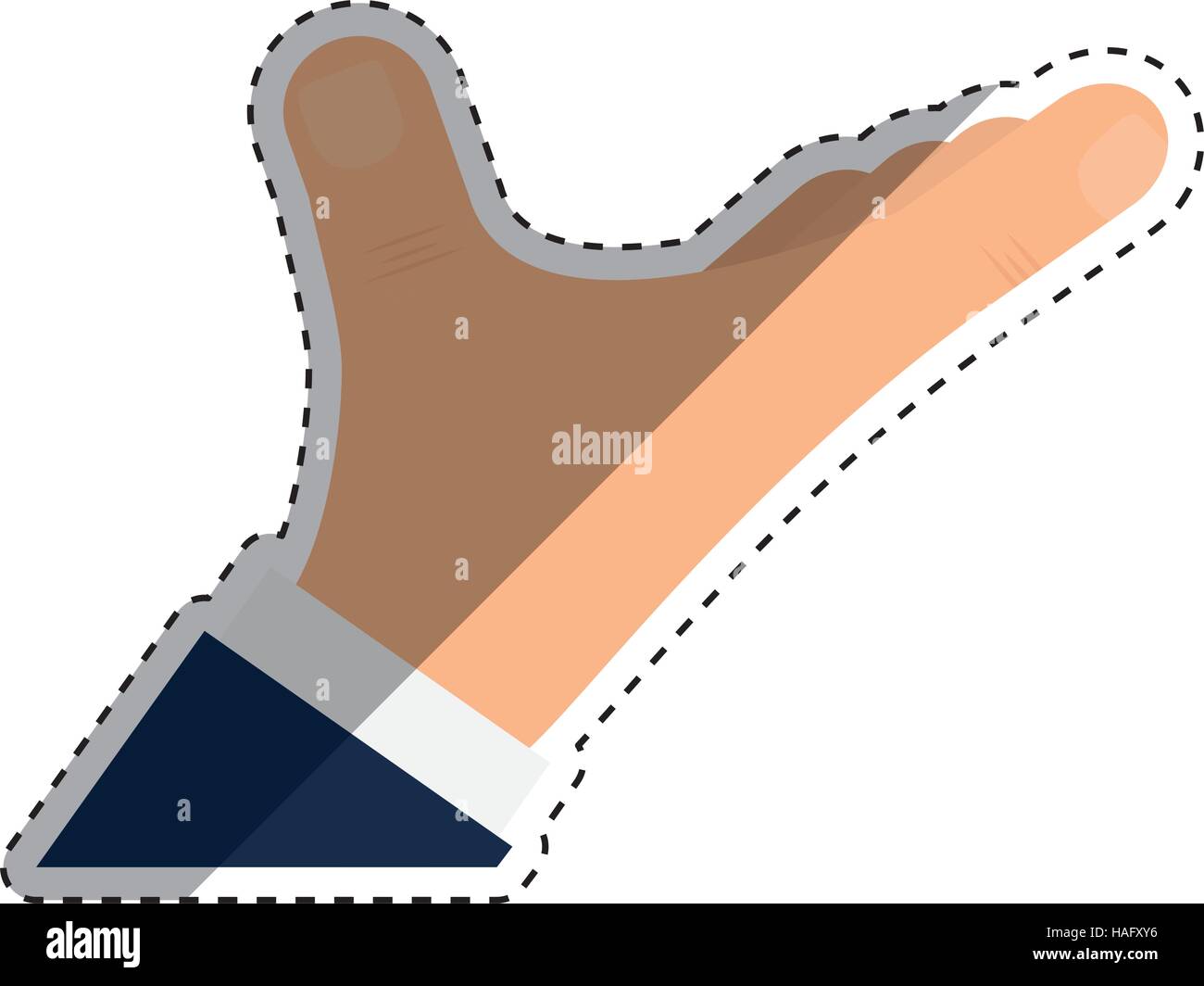 Human hand silhouette Stock Vector Image & Art - Alamy