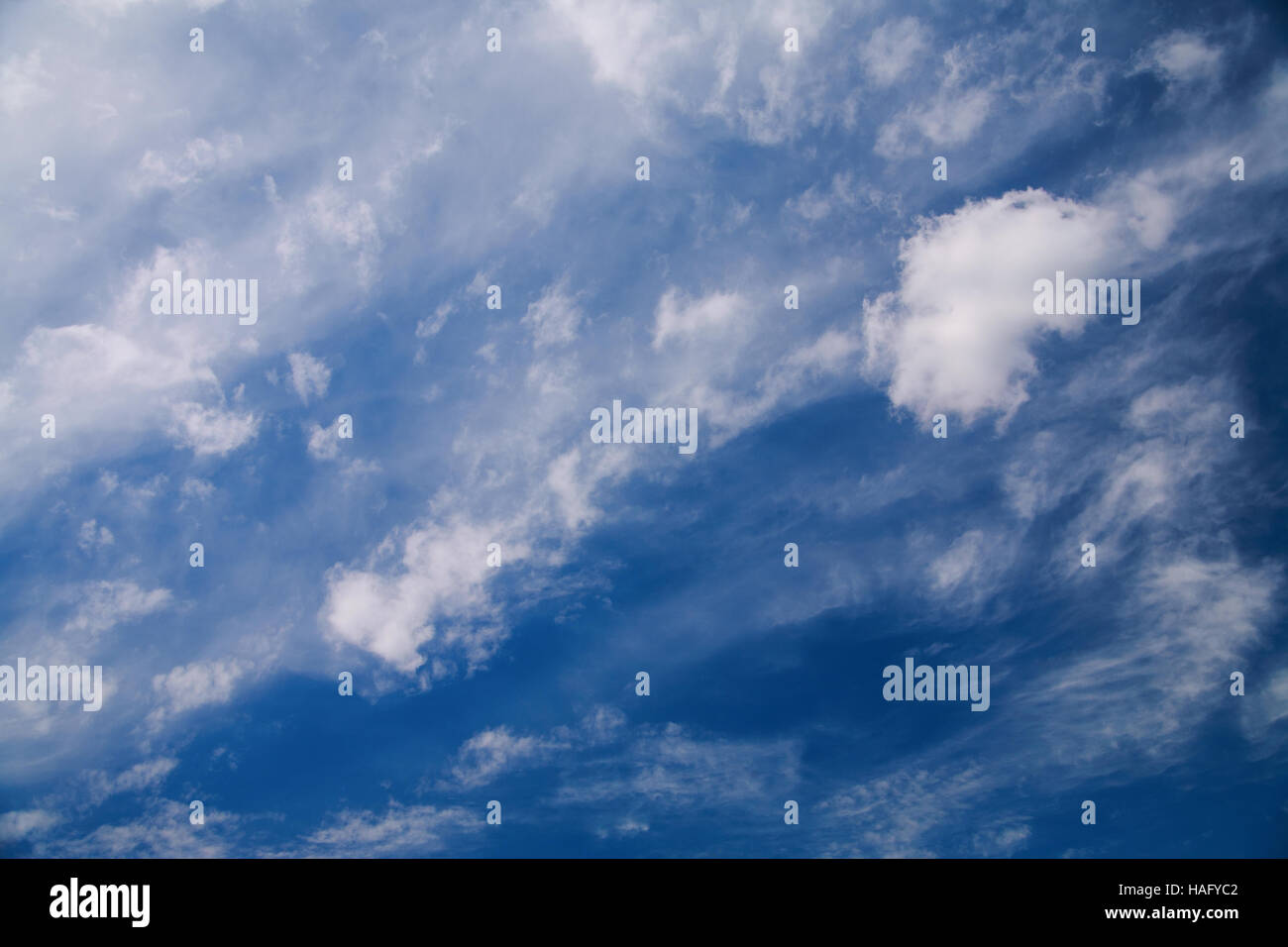 Clouds in the sky on a overcast day Stock Photo - Alamy