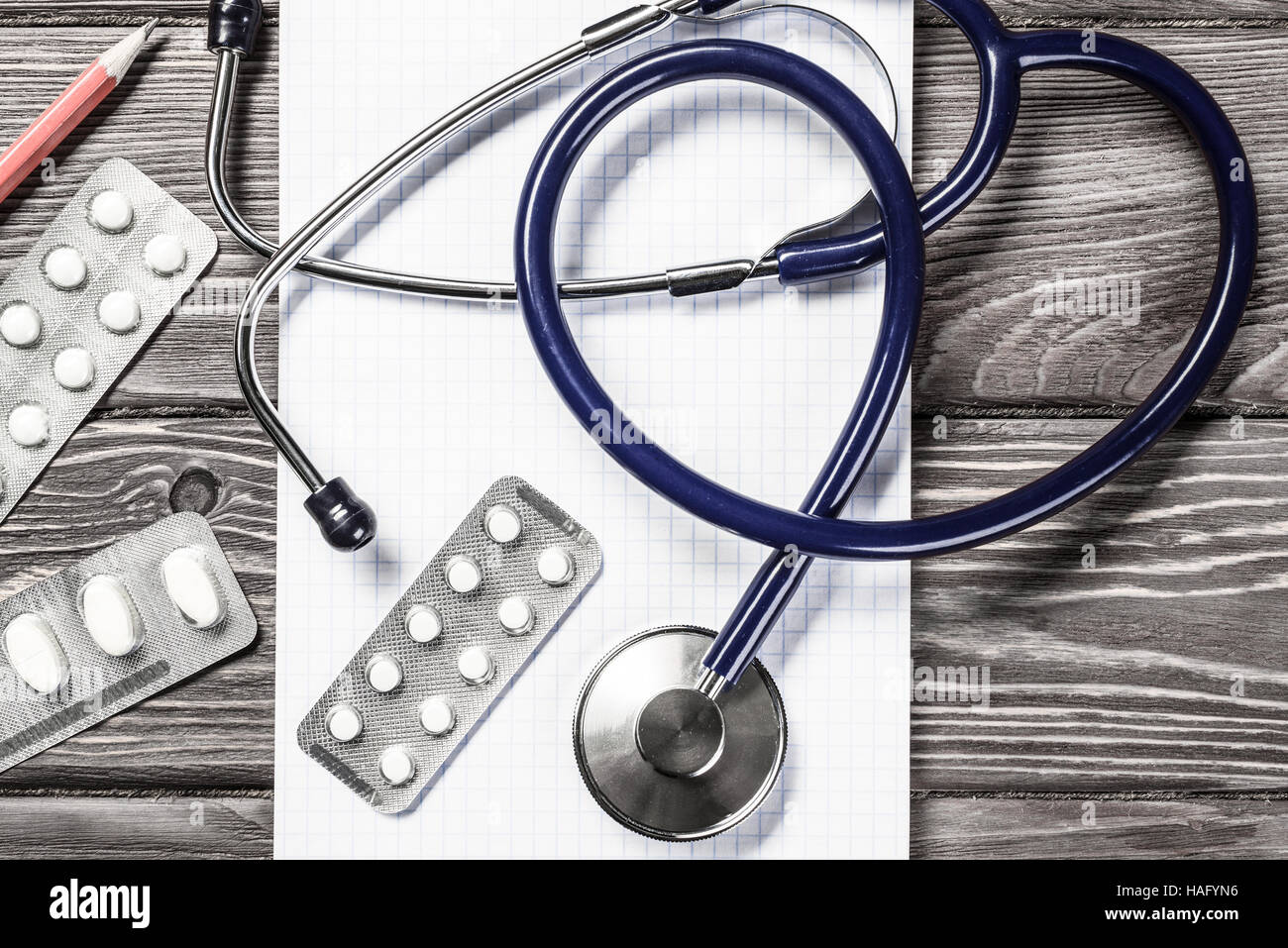 Workplace of a doctor Stock Photo - Alamy