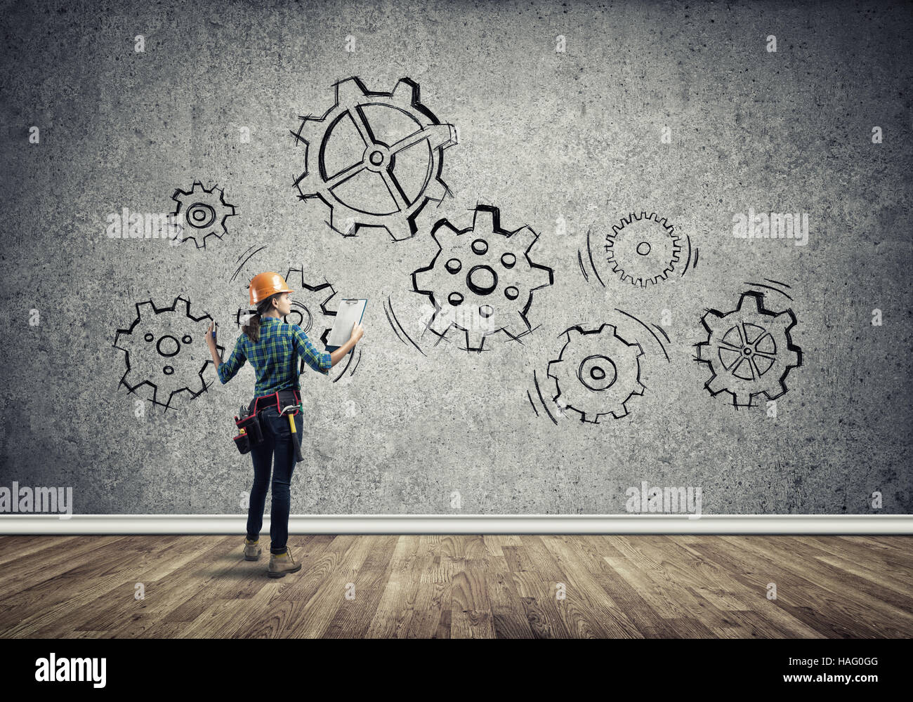 Industrial construction and maintenance Stock Photo - Alamy
