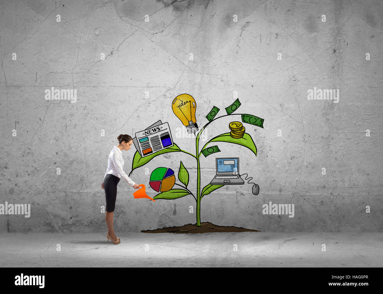 Make your income grow Stock Photo - Alamy