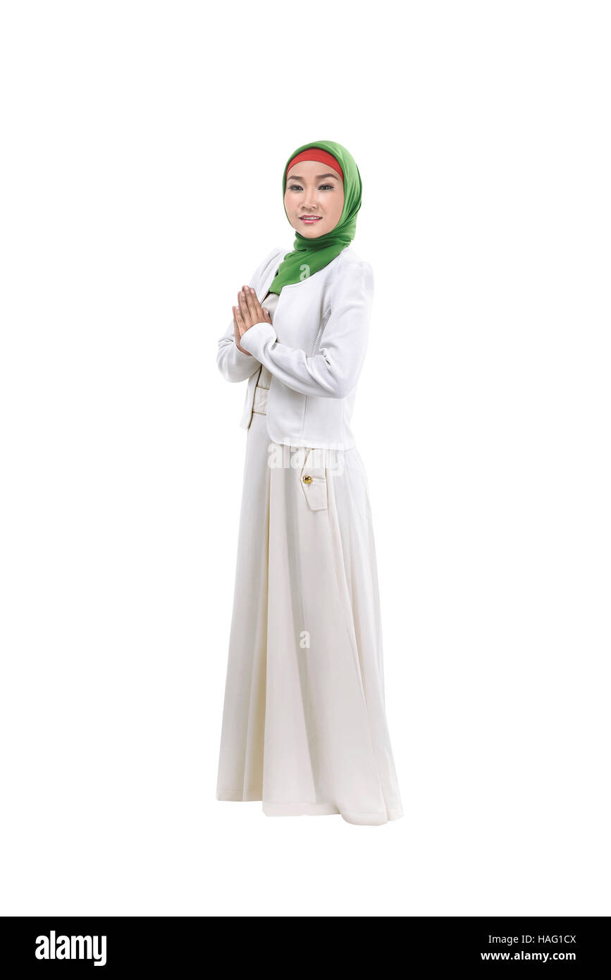 Young muslim woman smiling hi-res stock photography and images - Alamy