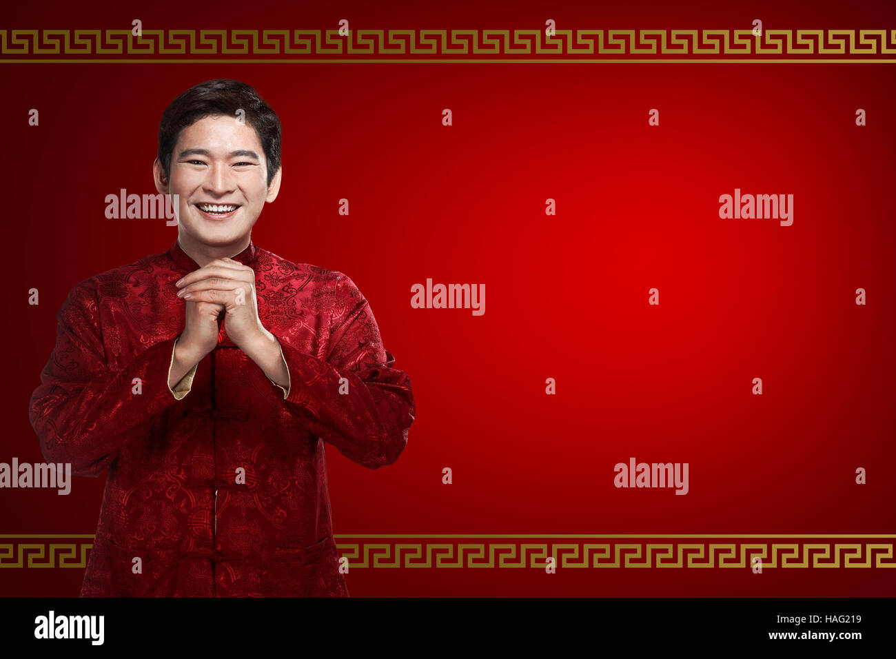 Chinese man in cheongsam suit hi-res stock photography and images - Alamy