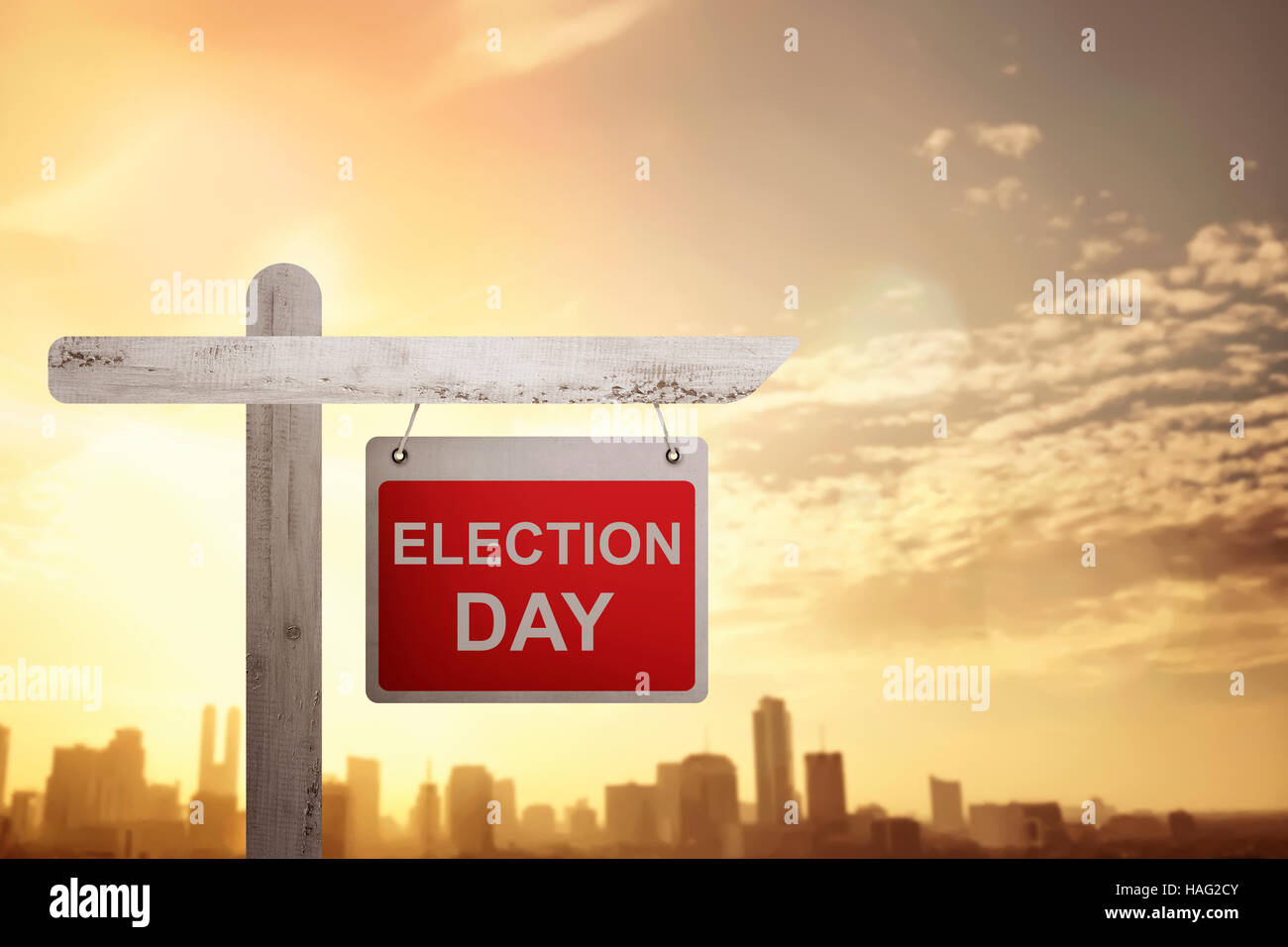 Political sign on pole hi-res stock photography and images - Alamy
