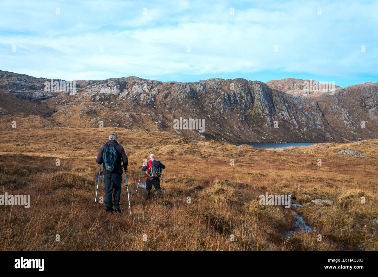 Walking in Bluestack Mountains, County Donegal, Ireland Stock Photo - Alamy