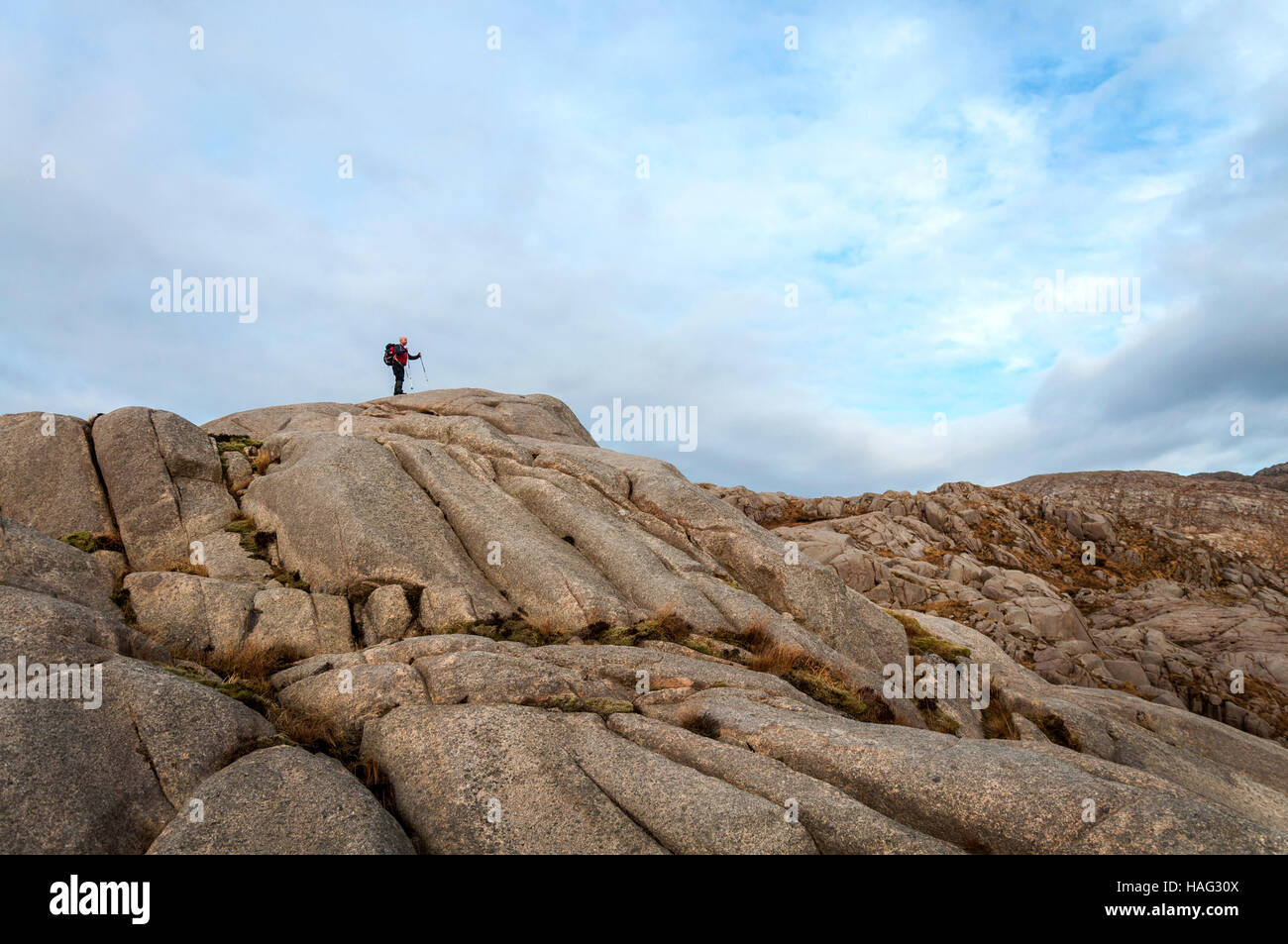 Walking in Bluestack Mountains, County Donegal, Ireland Stock Photo - Alamy