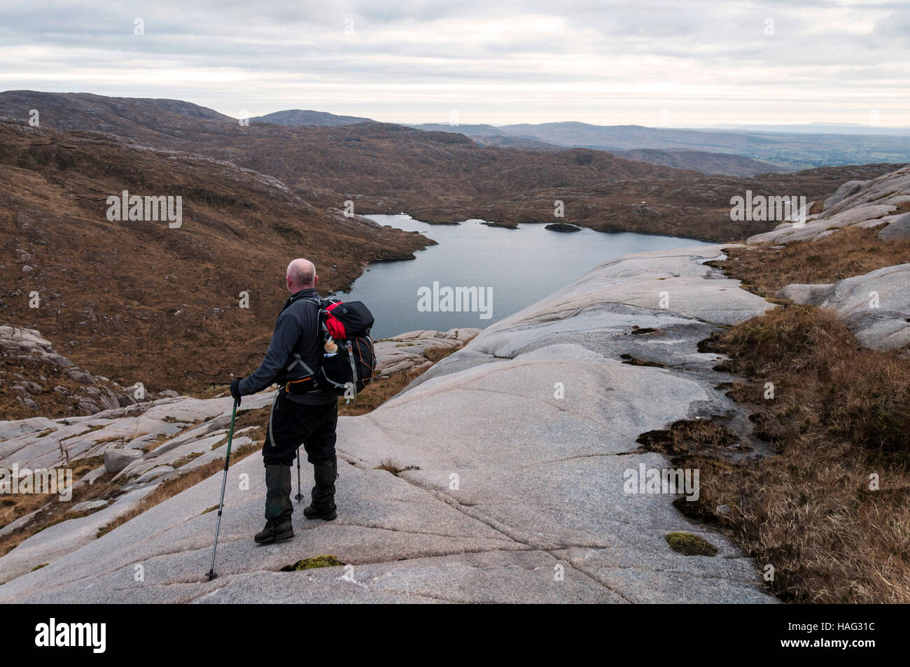Walking in Bluestack Mountains, County Donegal, Ireland Stock Photo - Alamy
