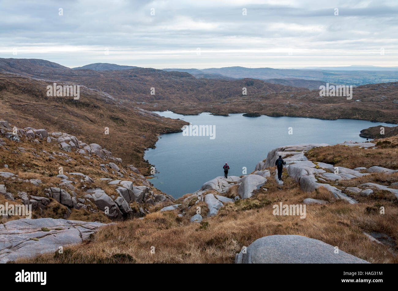 Walking in Bluestack Mountains, County Donegal, Ireland Stock Photo - Alamy