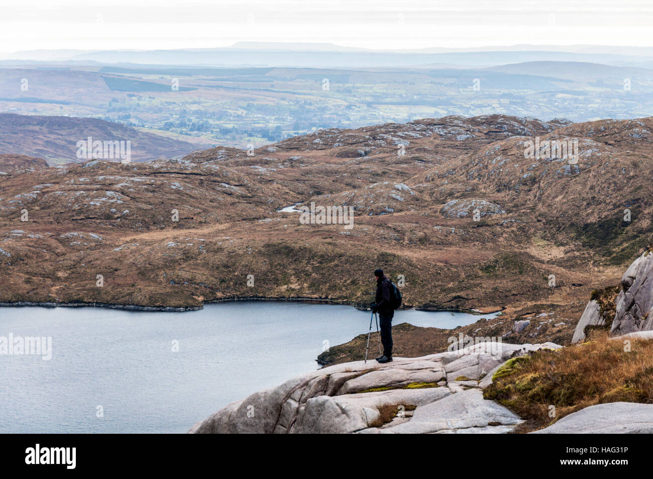 Walking in Bluestack Mountains, County Donegal, Ireland Stock Photo - Alamy