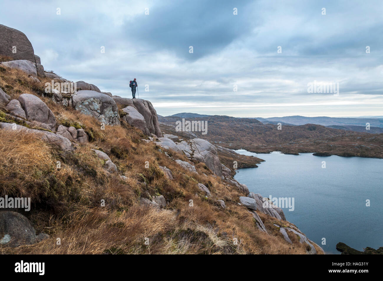 Walking in Bluestack Mountains, County Donegal, Ireland Stock Photo - Alamy
