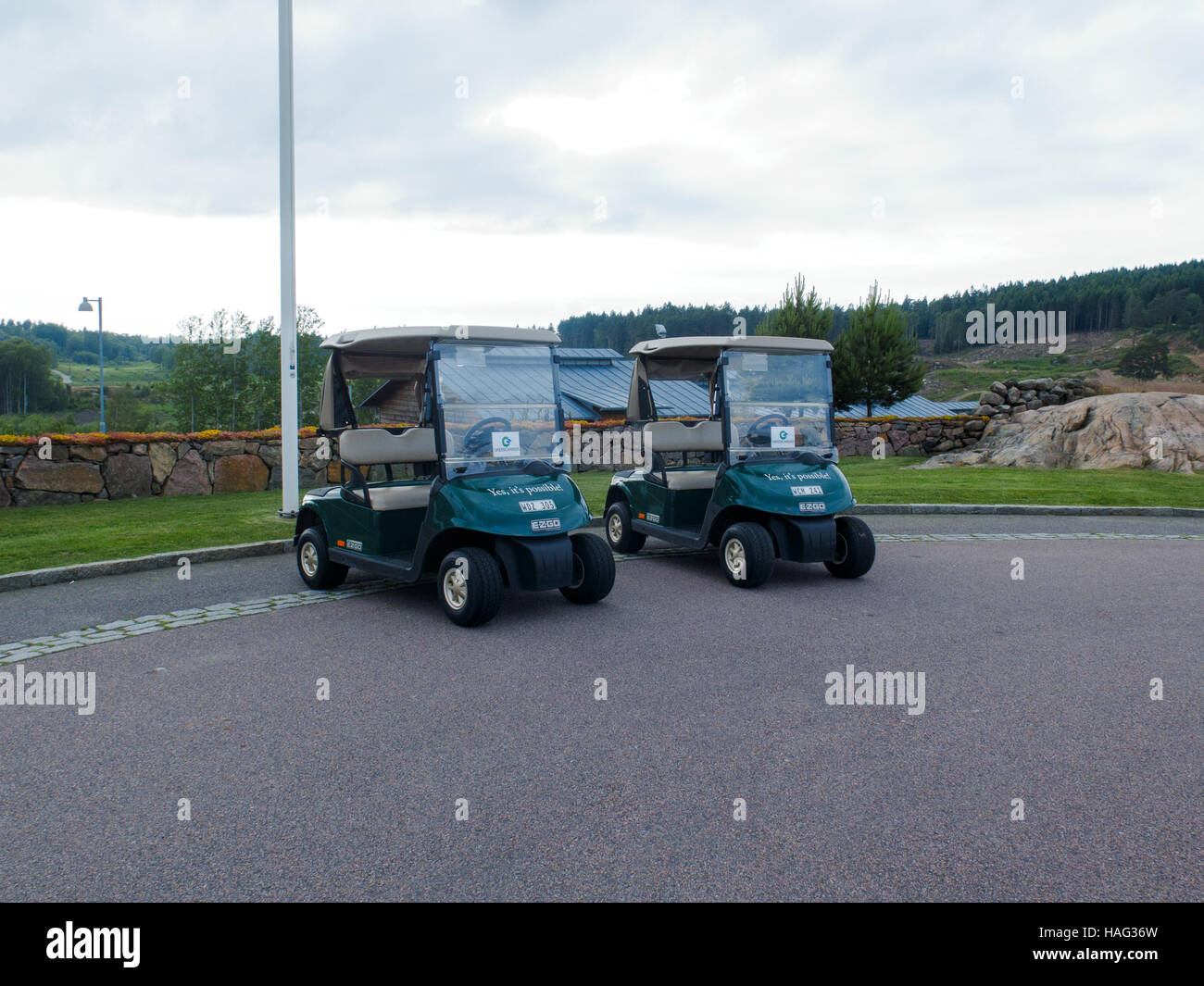 Golf Club Car Park High Resolution Stock Photography and Images - Alamy