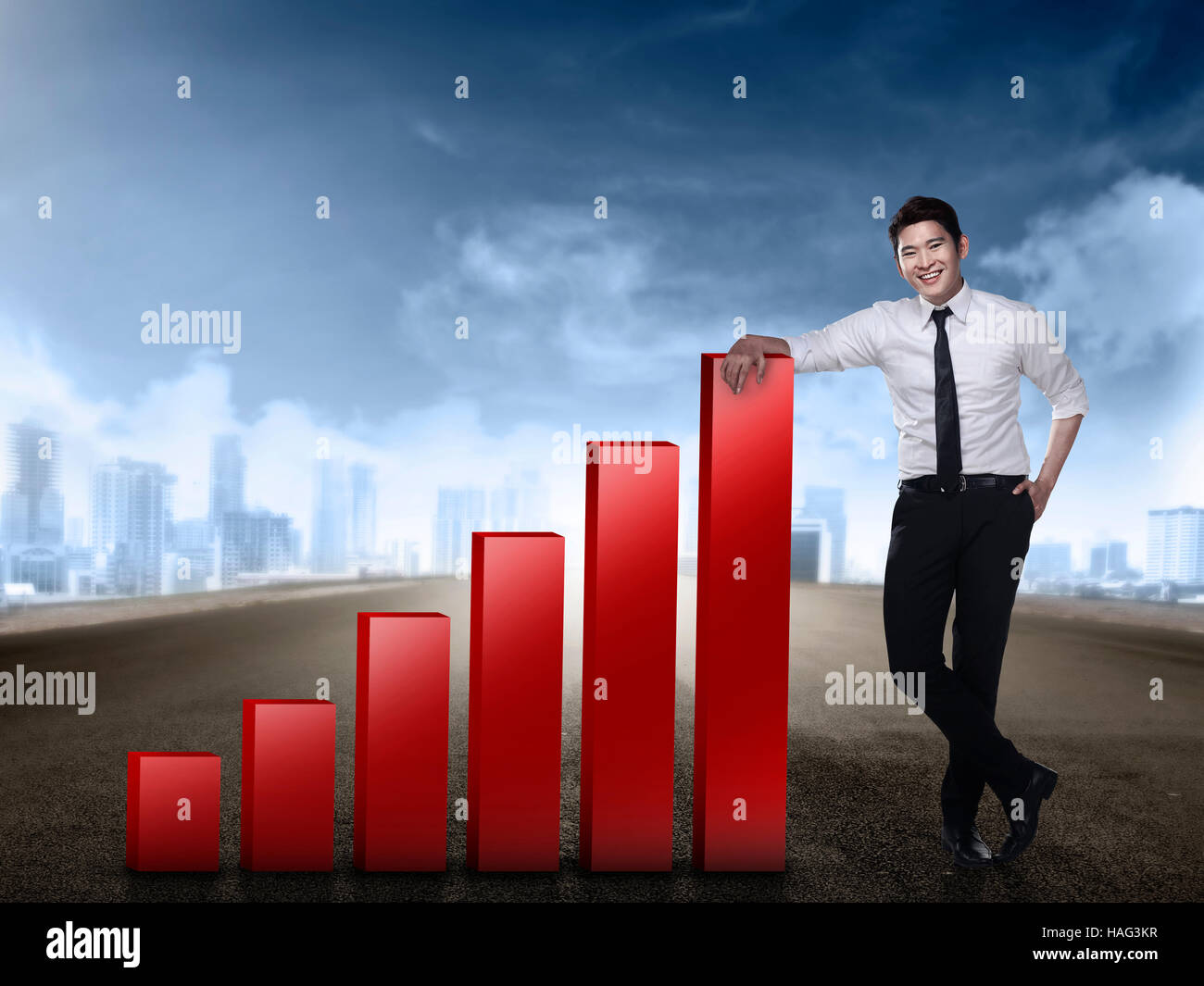 Increasing graph hi-res stock photography and images - Alamy