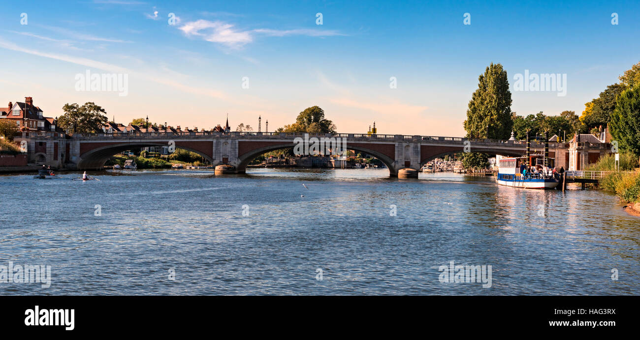 Hampton Court bridge, London Stock Photo - Alamy