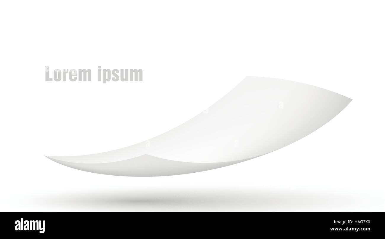 Falling sheets of paper on white background Stock Vector Image & Art ...