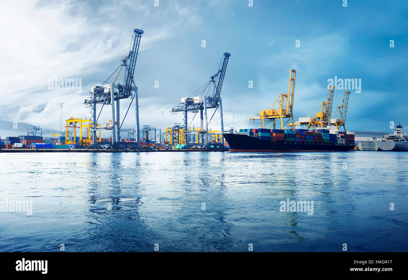 Image of sea port in Jakarta, Indonesia Stock Photo - Alamy