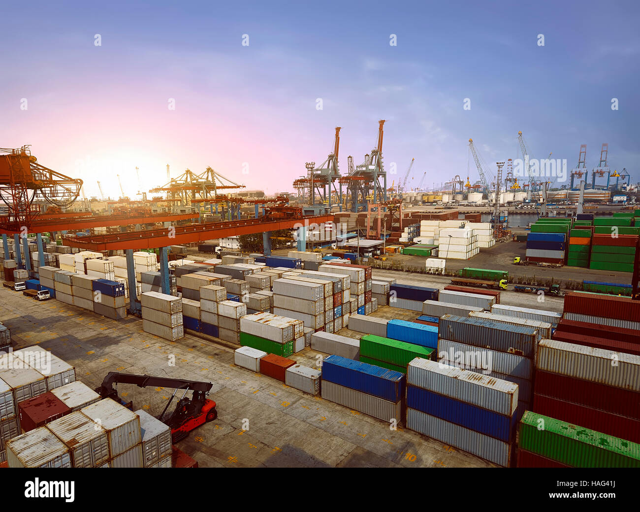 Image of seaport in Jakarta, Indonesia Stock Photo - Alamy