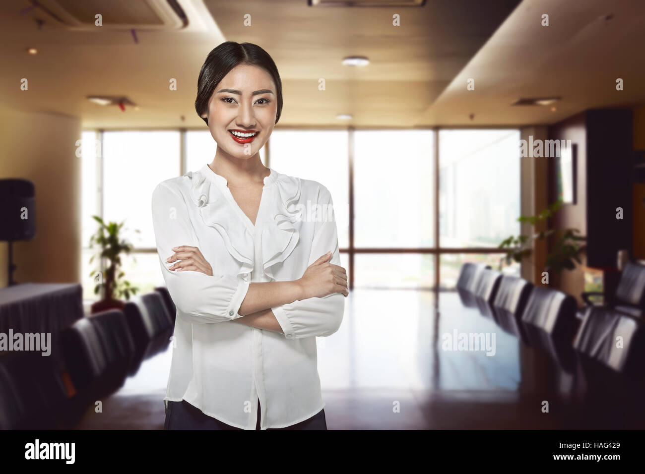 Image of successful asian business person in the office Stock Photo - Alamy