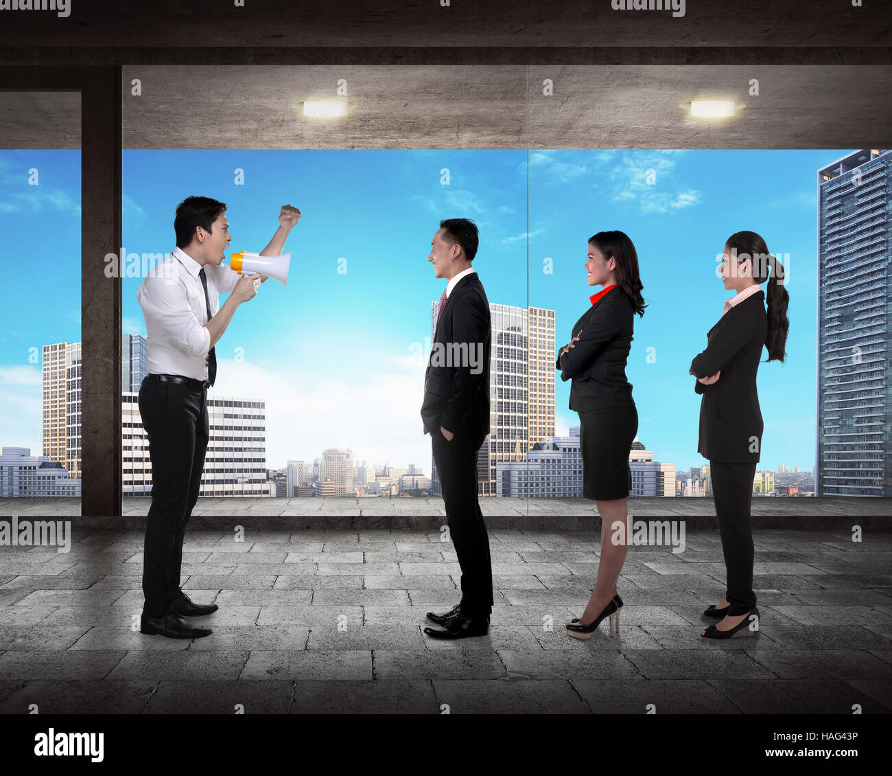 Business leader command subordinate hi-res stock photography and images ...