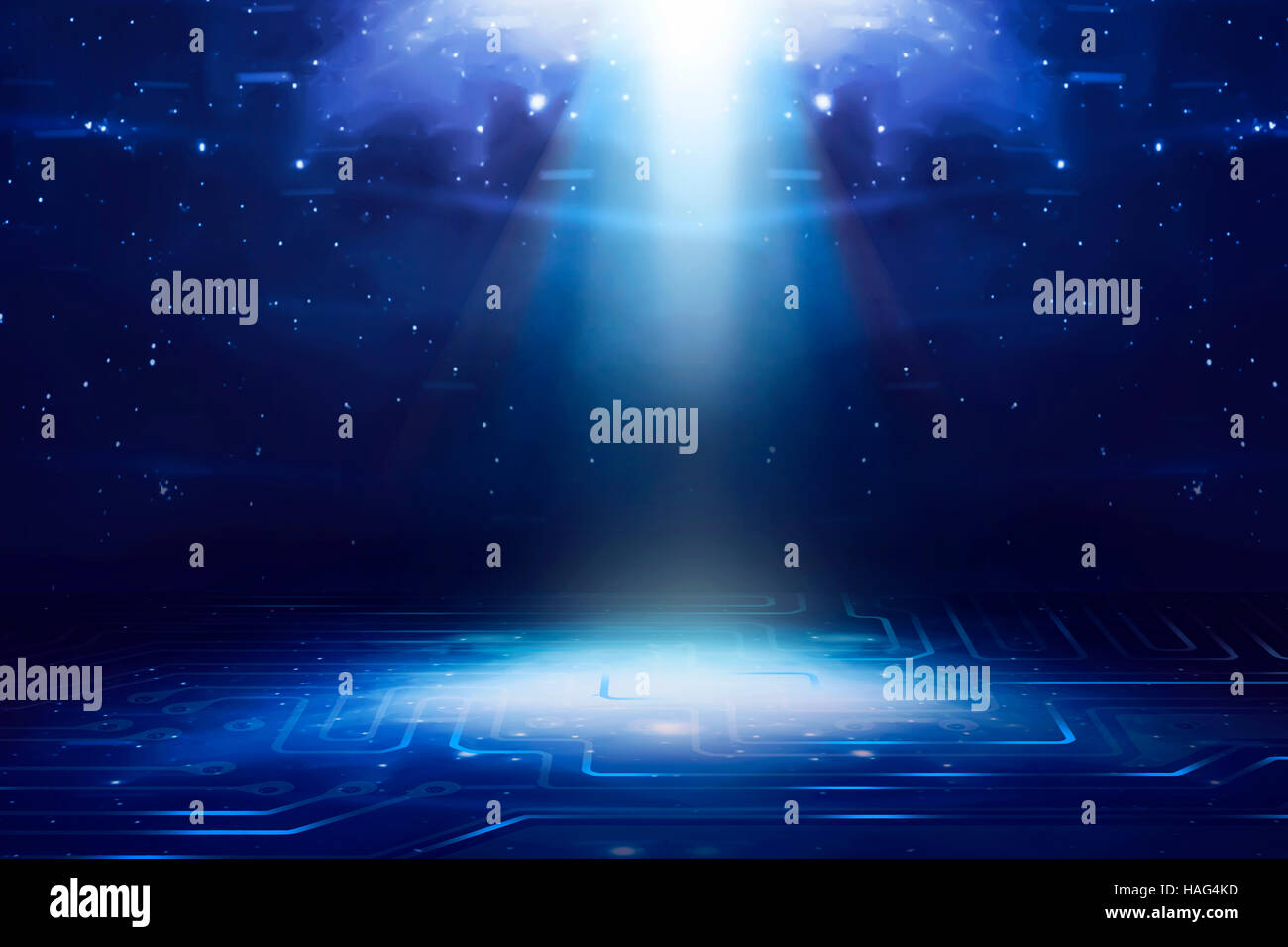 Virtual outer space. Cyberspace background. You can put your design on ...