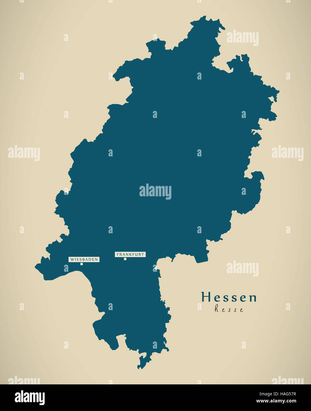 Hessen map hi-res stock photography and images - Alamy