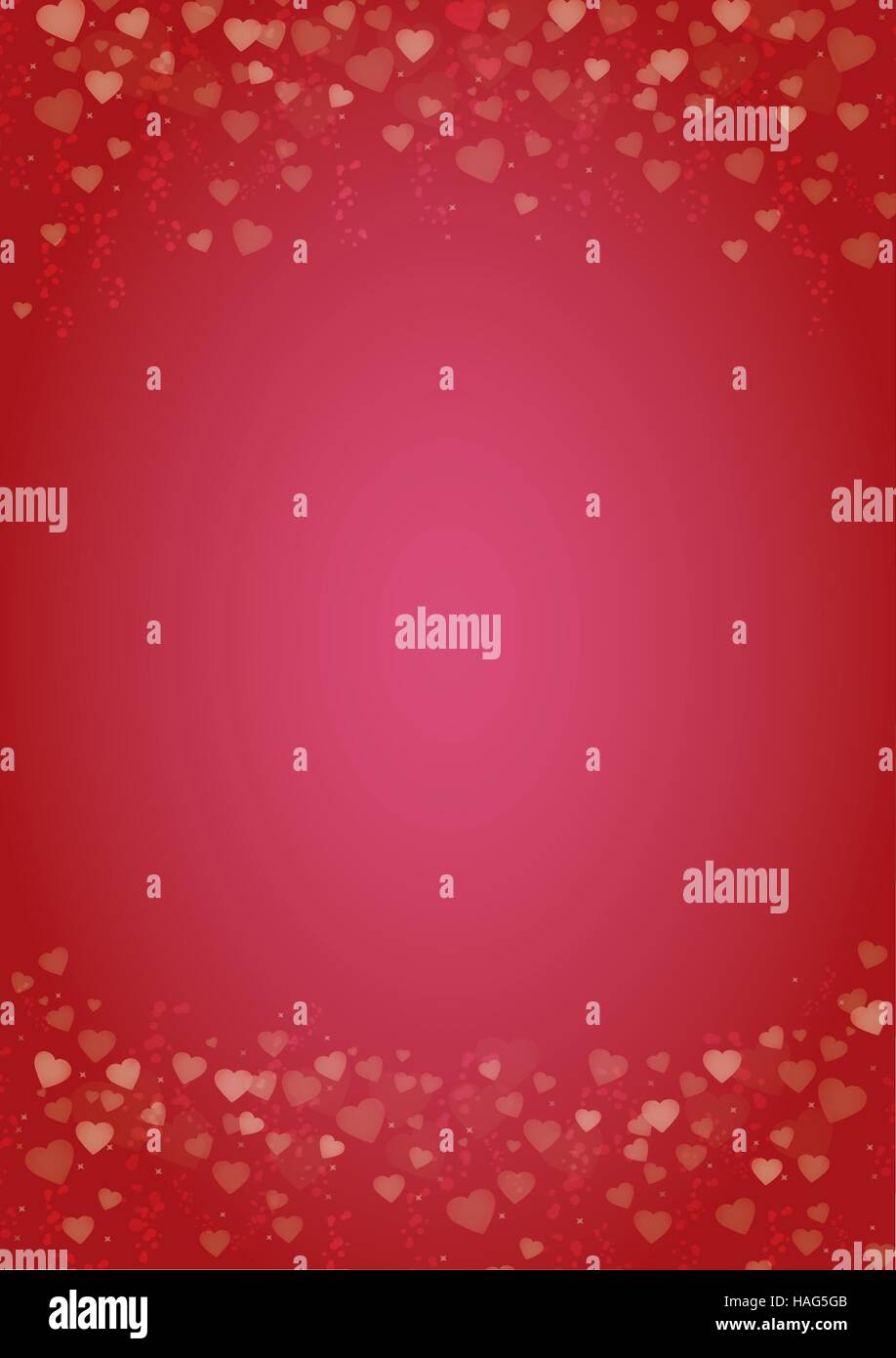 Red heart blank paper sheet Stock Vector Images - Alamy