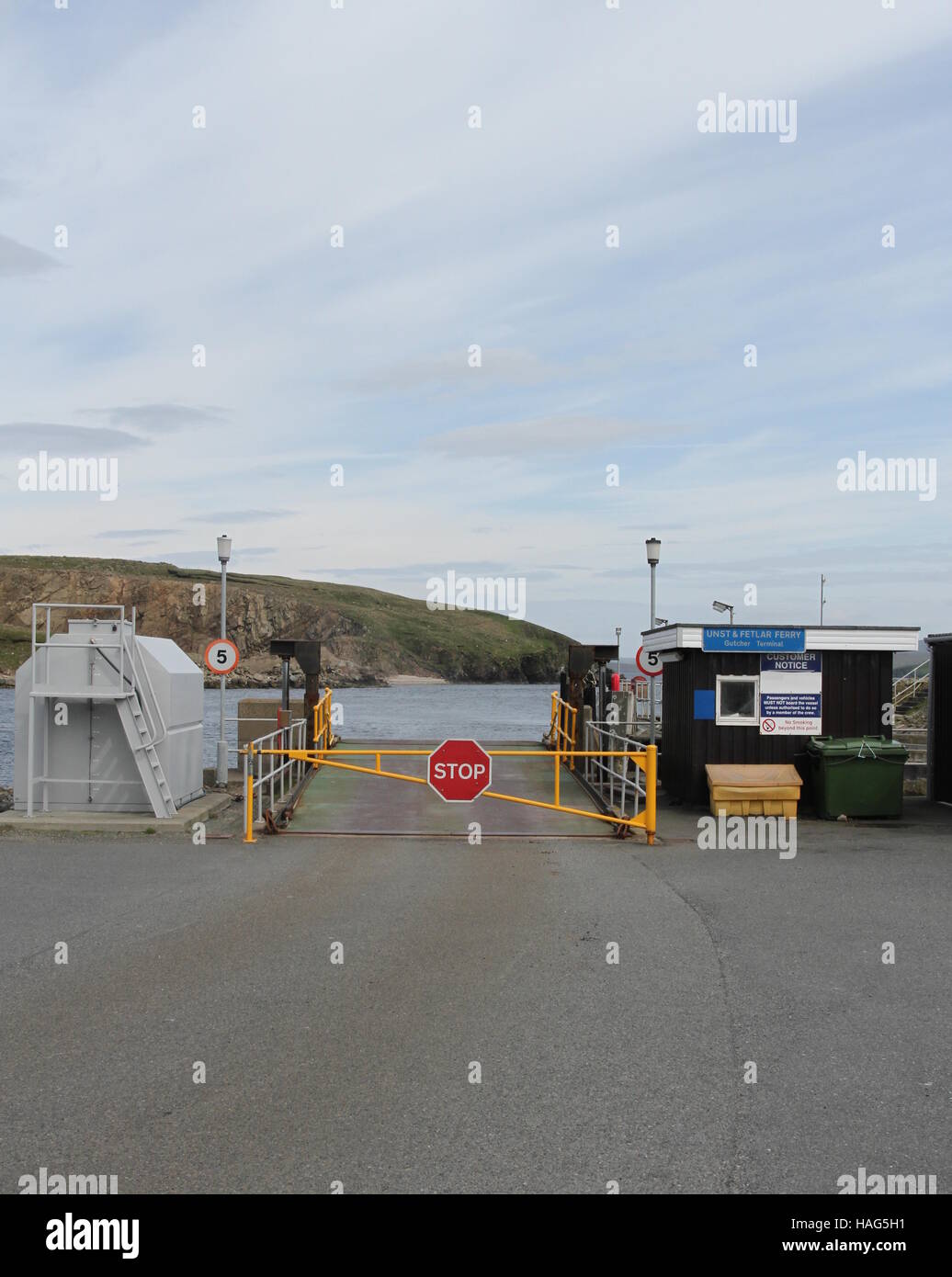 Gutcher ferry terminal Yell Shetland Scotland June 2014 Stock Photo - Alamy
